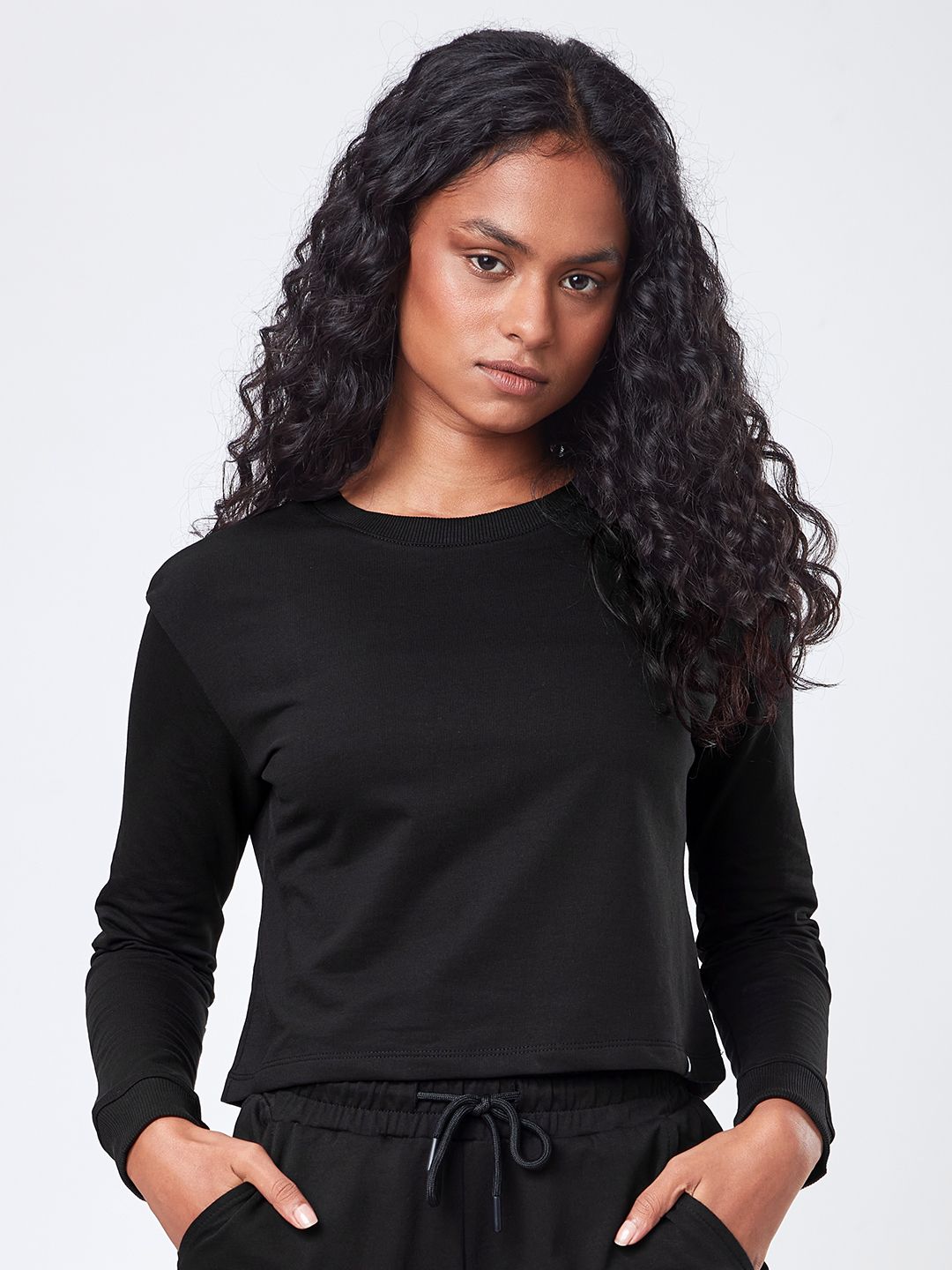 Buy Solids: Midnight Black Women Co-ord Set Online