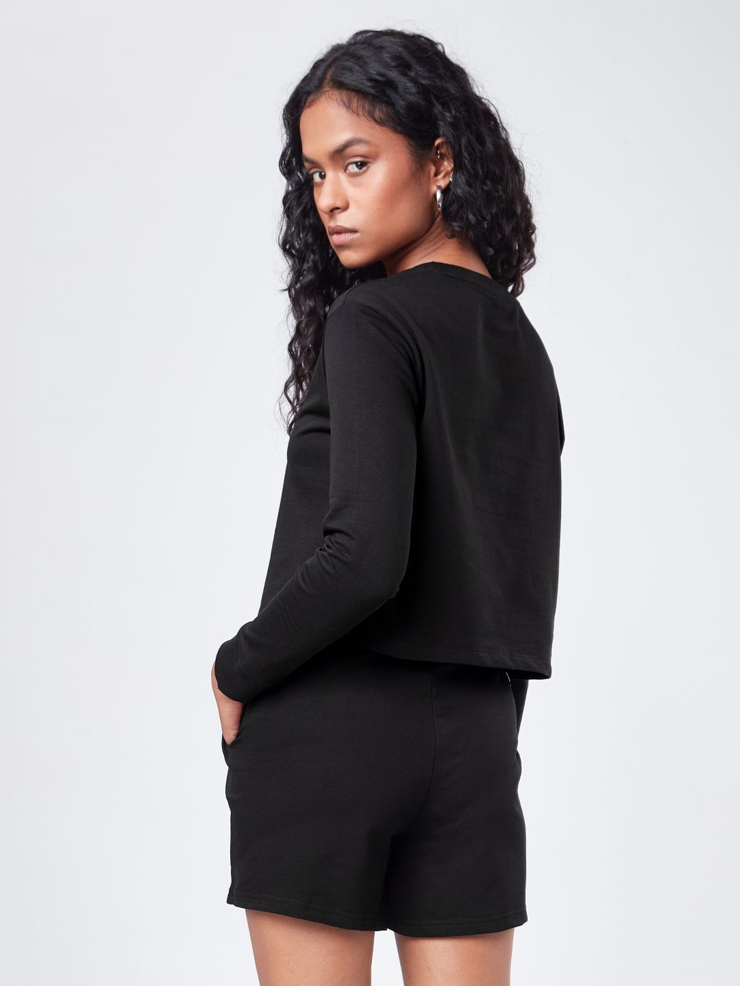 Buy Solids: Midnight Black Women Co-ord Set Online