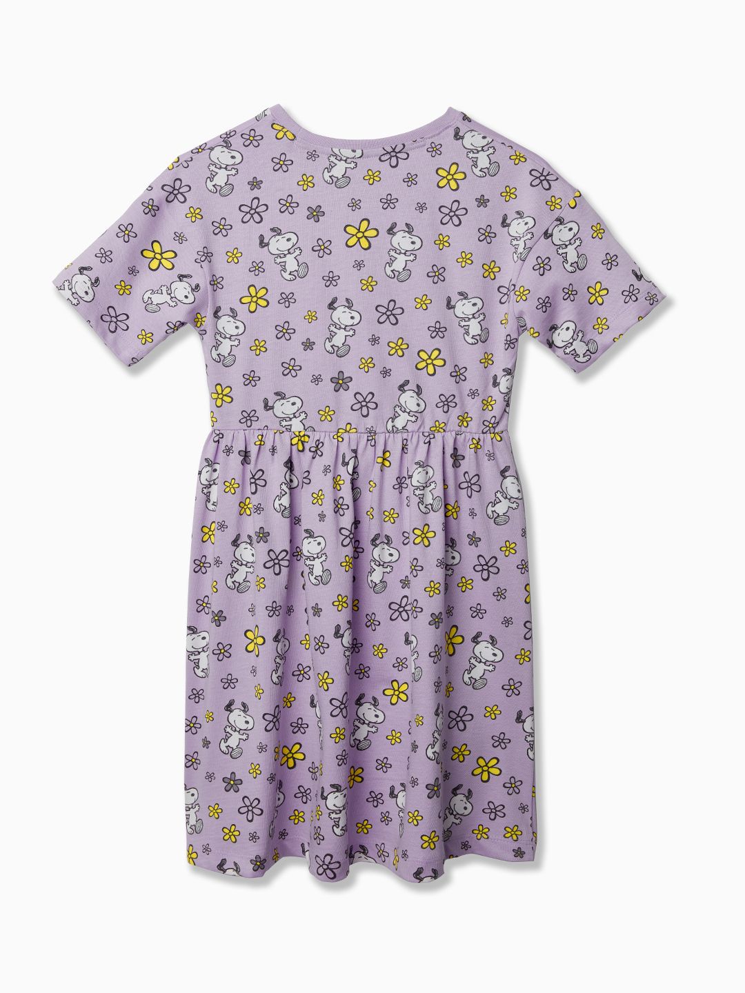 Buy Peanuts: Snoopy Floral Pattern Gathered Dress Online