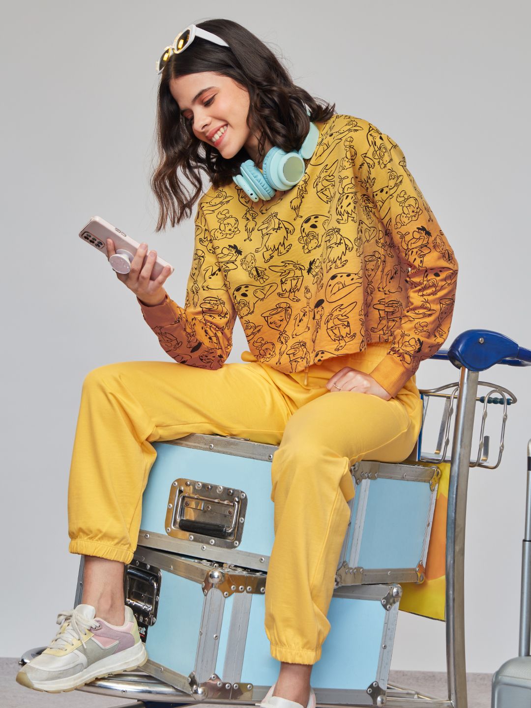 Buy Flintstones: Pattern Women Co-ord Set Online