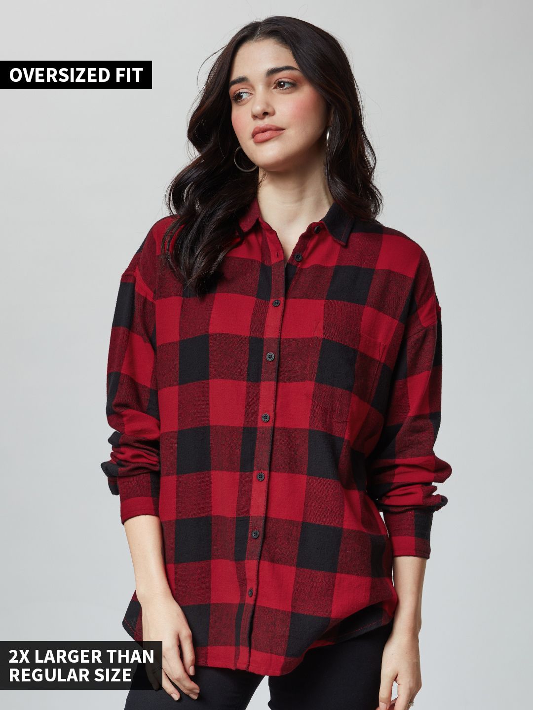 Buy Checks: Black And Red Shirt Womens Online