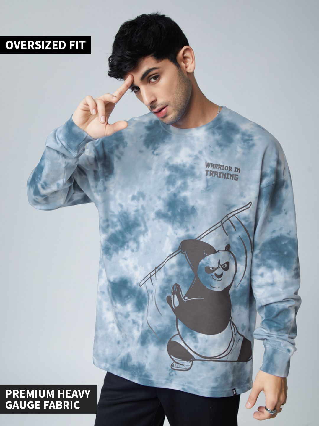 kung fu panda warrior in training full sleeve tshirt