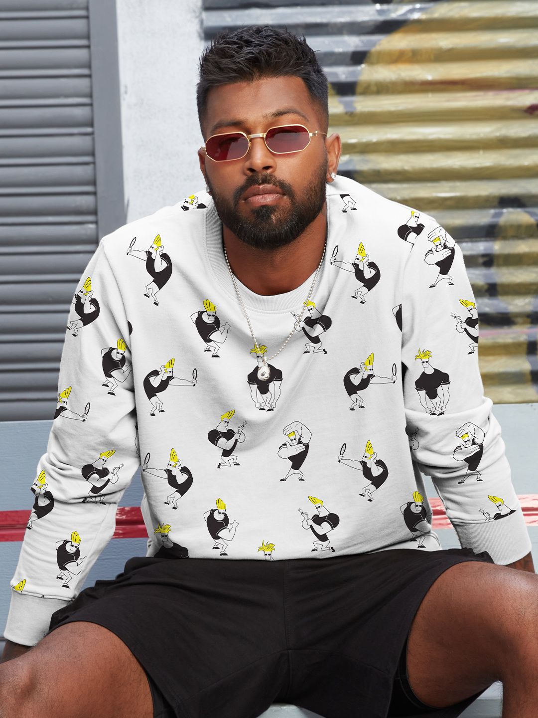 Buy Official Johnny Bravo: Macho Expressions Sweatshirt Online.