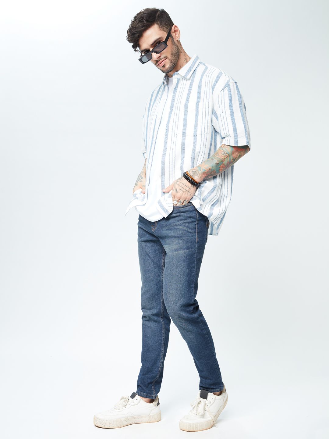 Buy Solids: Dark Blue (Slim Fit) Men Jeans Online