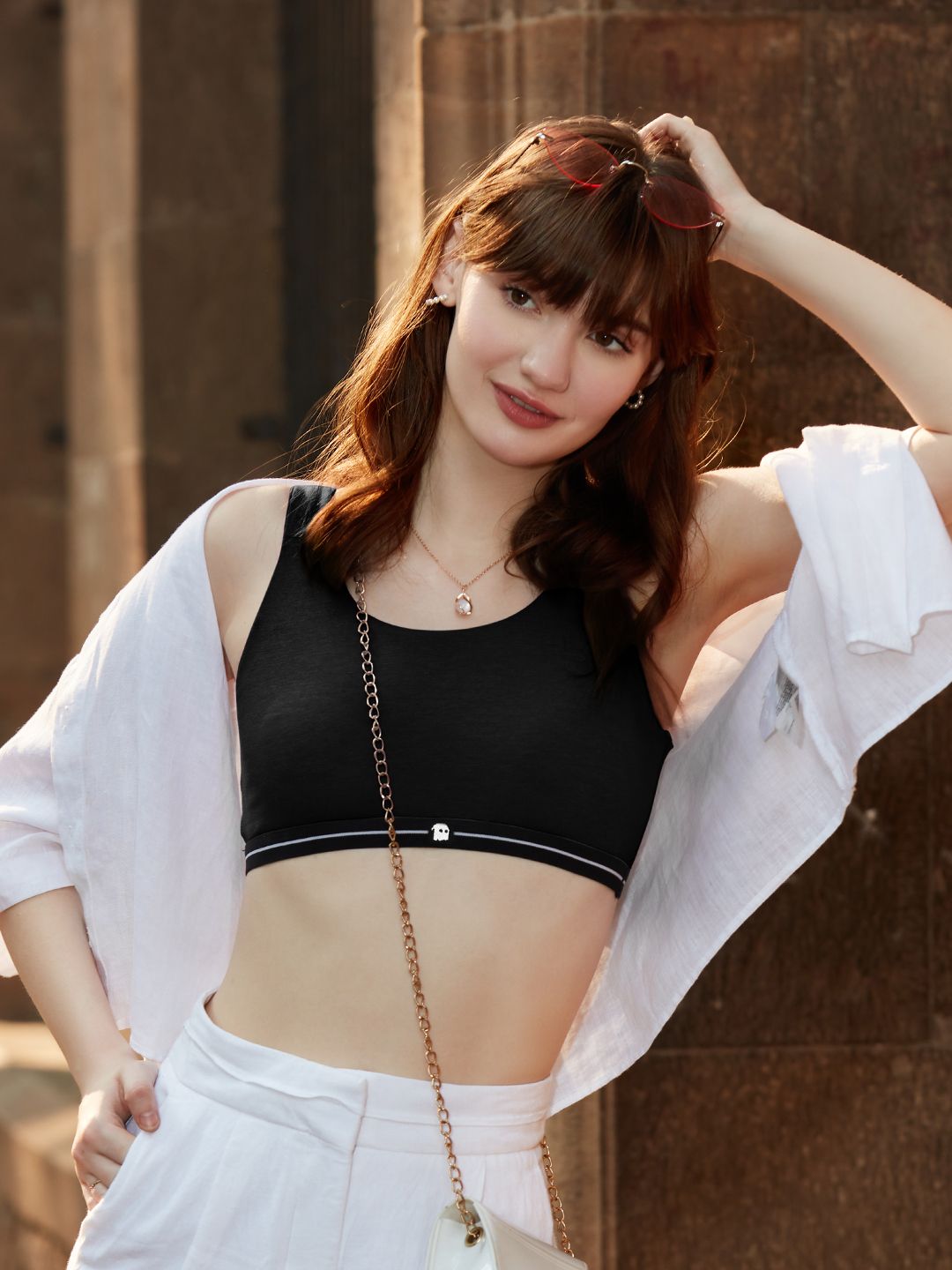 Buy Solids: Black Women Lounge Brallette Online