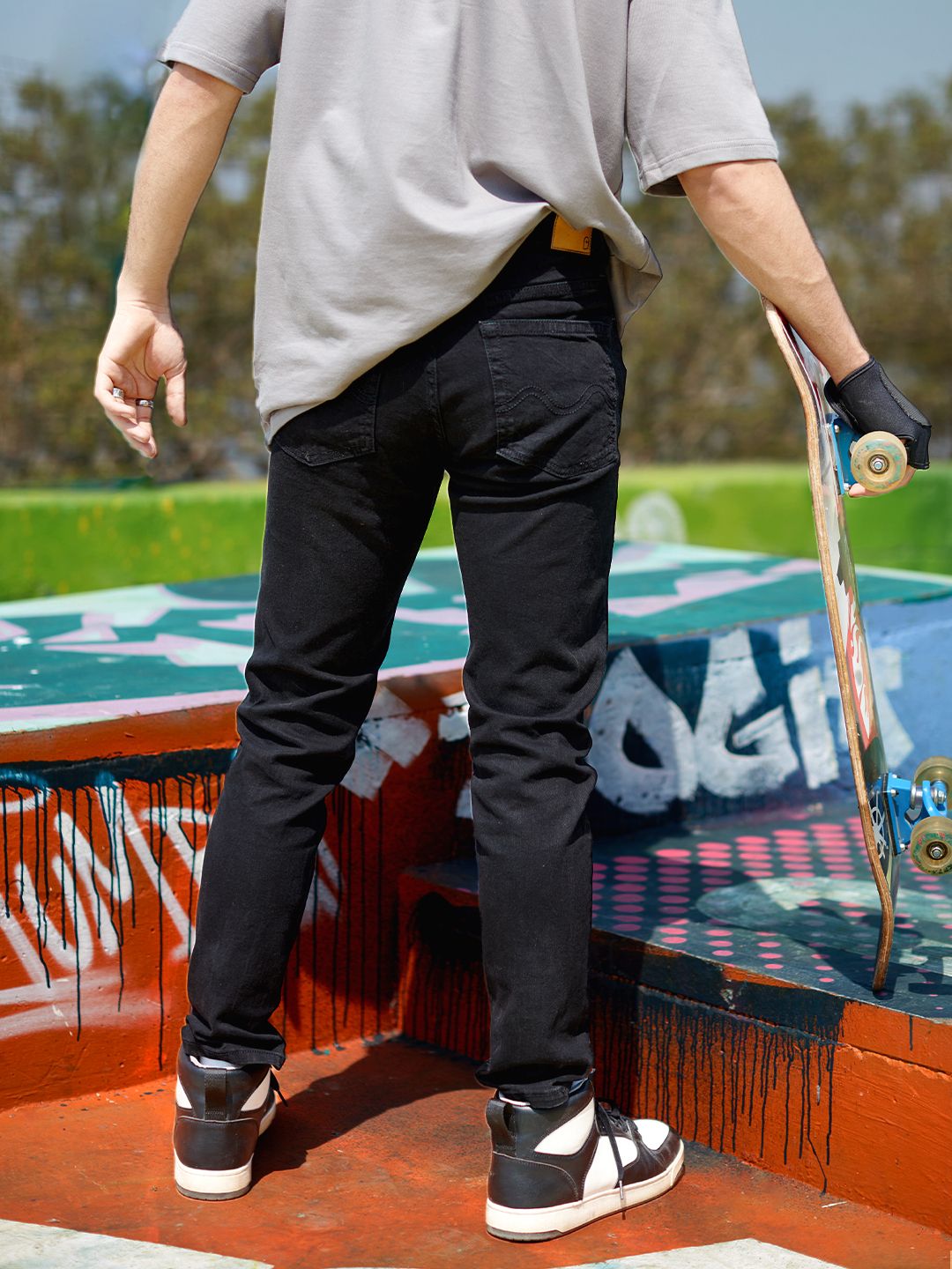 Buy Solids: Black (Slim Fit) Men Jeans Online