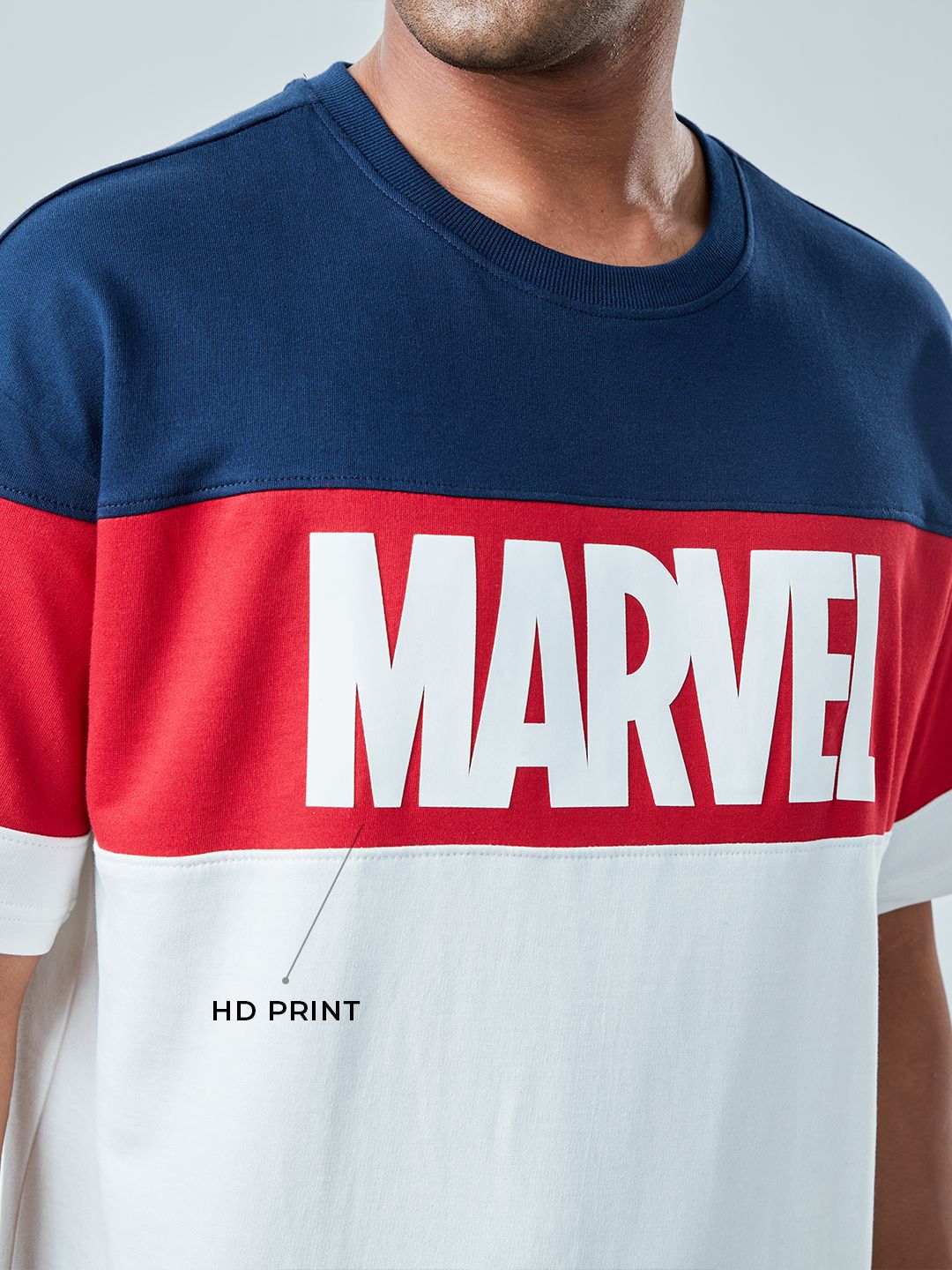 Buy Marvel Logo Oversized T-Shirts Online