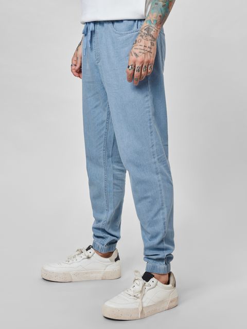 Buy Solids Azure Blue Harem Pants Online