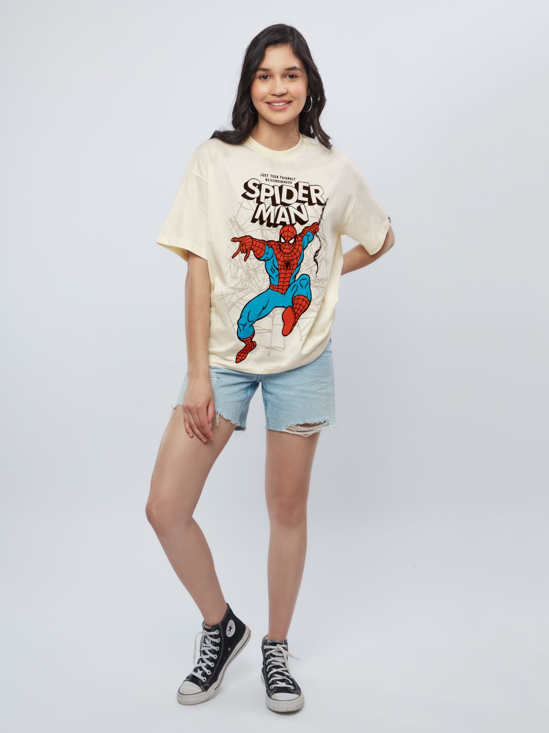 Buy Spider-Man: Web Crawler Women's Oversized T-Shirt online at The ...