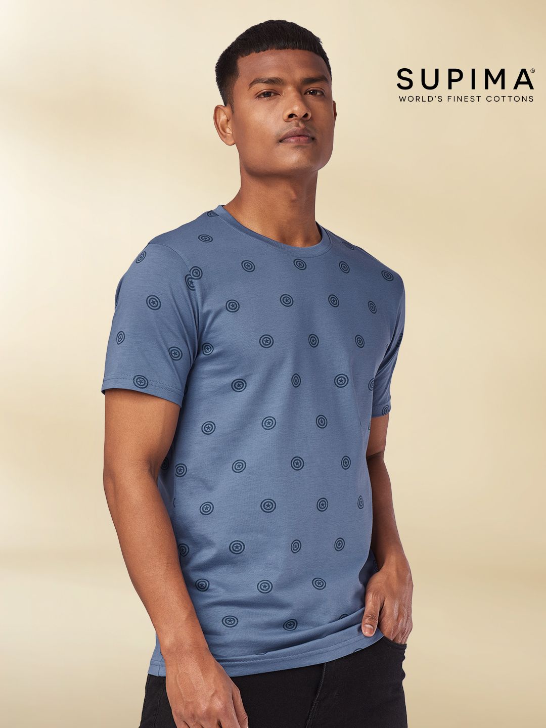 Buy Solids: Black (Supima) T-Shirts Online
