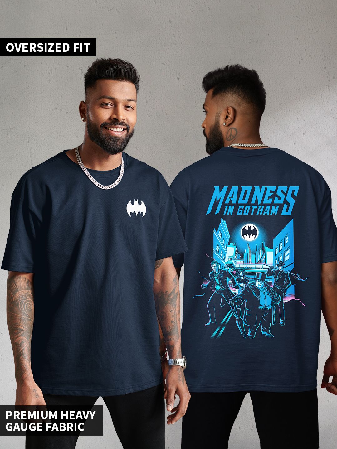 Buy Batman: Madness In Gotham Mens Oversized T-Shirt Online.