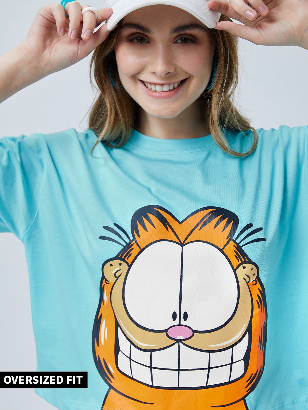 Buy Garfield: Garfield Face Women's Oversized Crop Top online at The ...