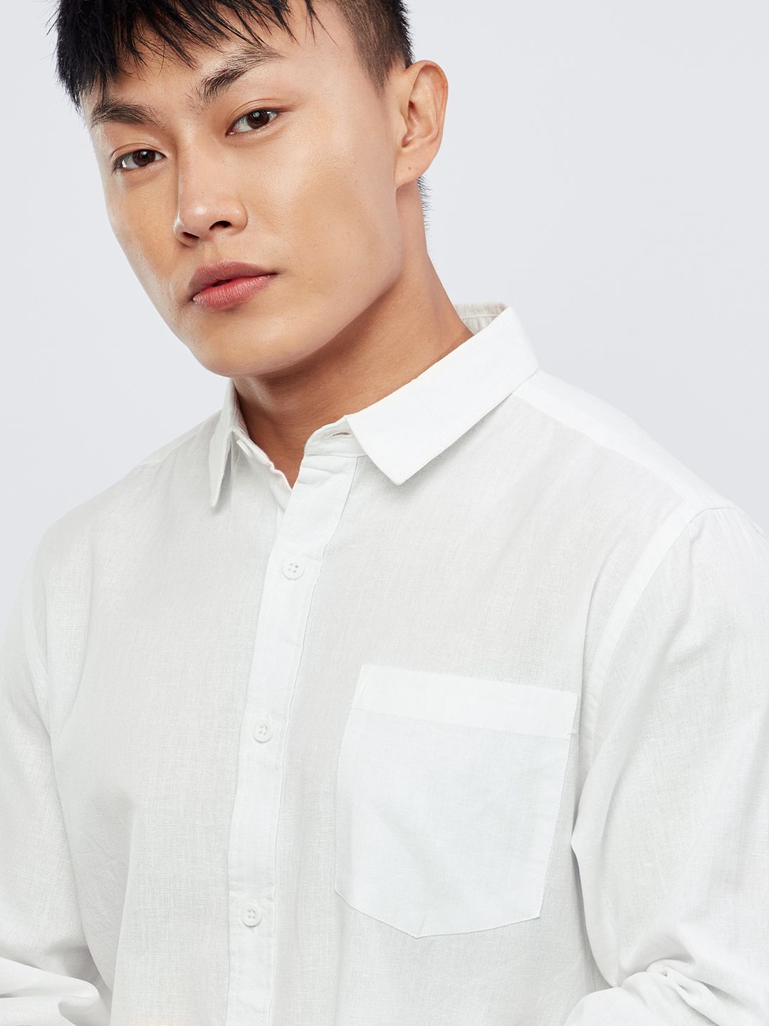 Buy Solids: White Men's Shirt Online