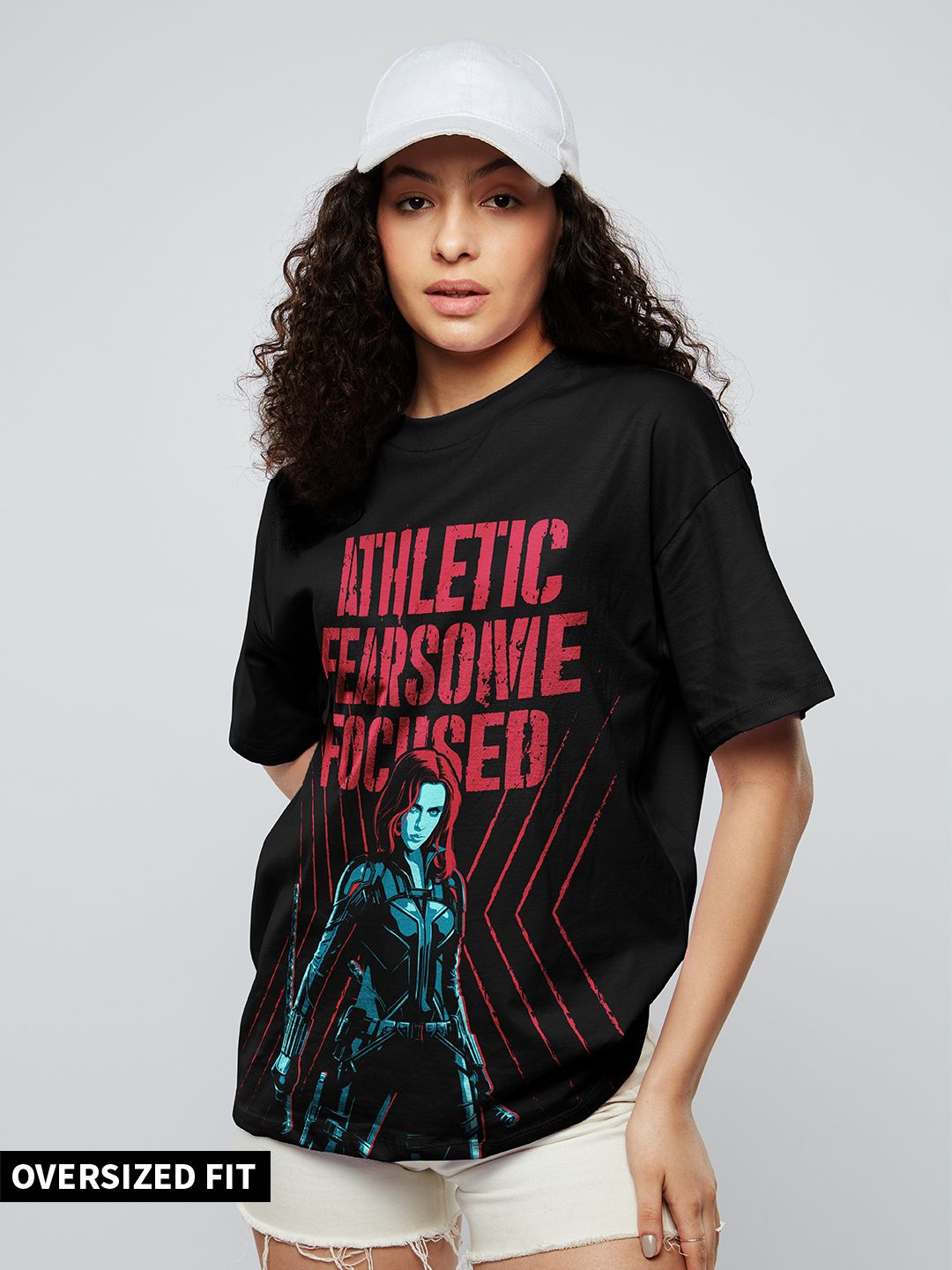 Buy Black Widow: Fearsome Women's Oversized T-Shirt online at The ...