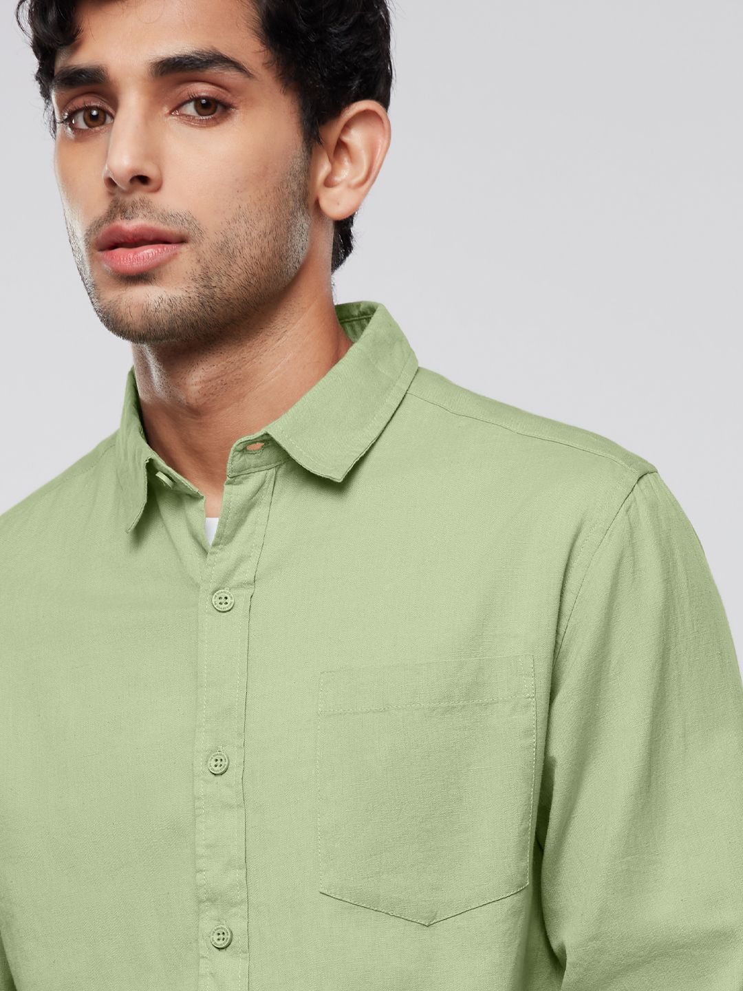 Buy Solids: Pastel Lime Lavender Shirts Online