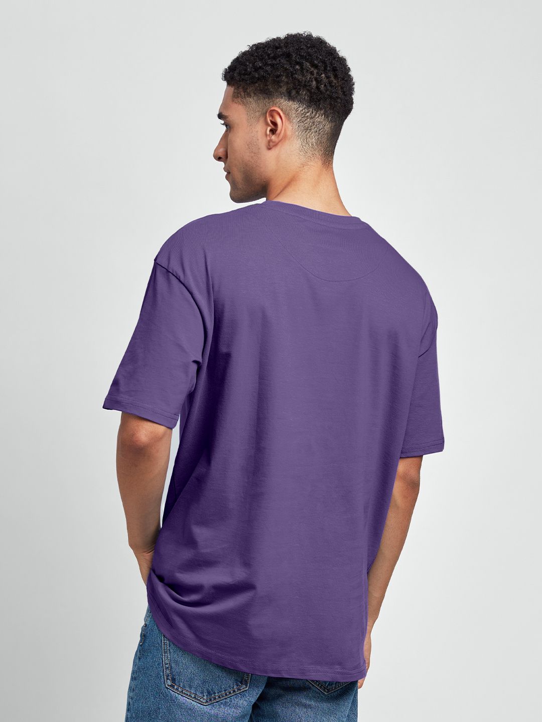 Buy KKR: Deep Purple Oversized T-Shirts Online