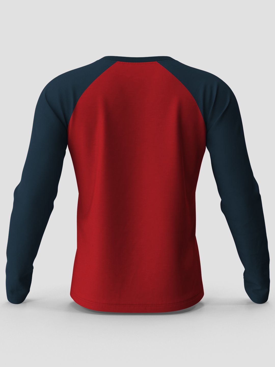 Buy LSG: Red and Navy (Raglan) Full Sleeve T-shirt Online