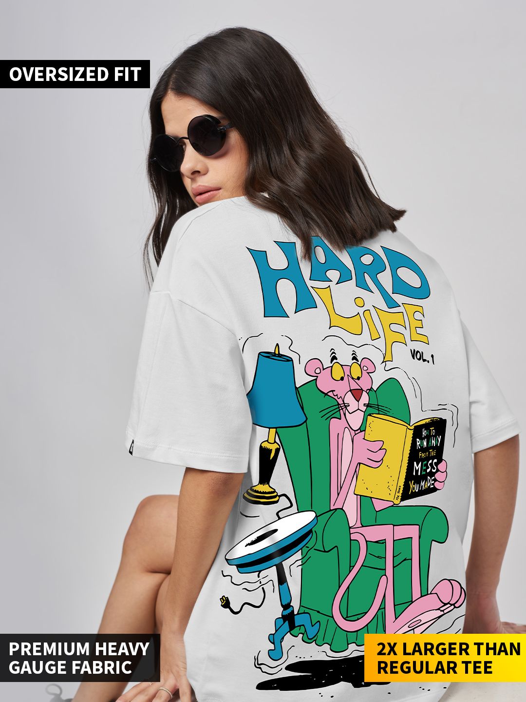 Pink Panther: Hard Life Boyfriend T-Shirts at The Souled Store
