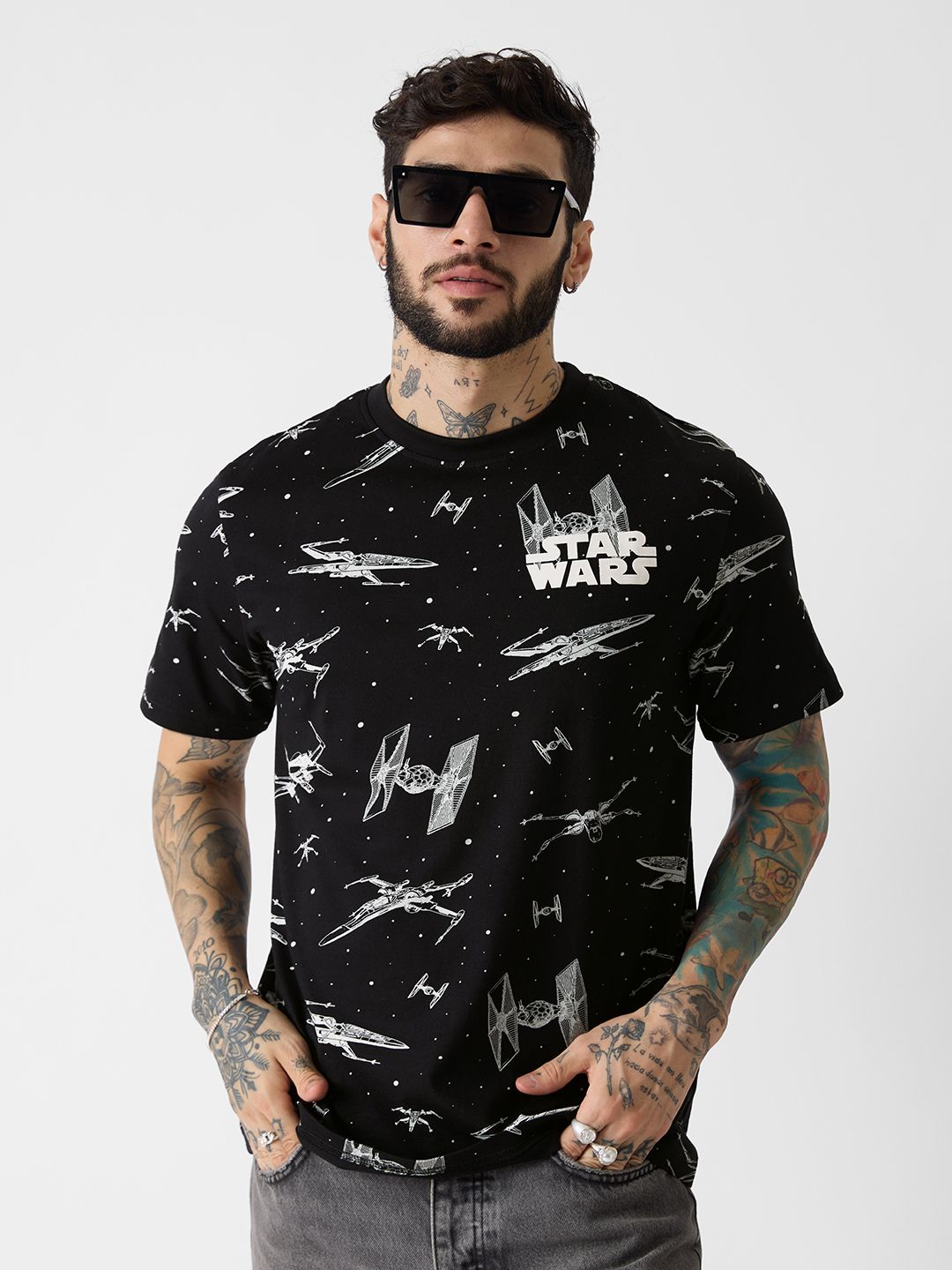 Buy Star Wars: Spaceship Pattern T-Shirts Online