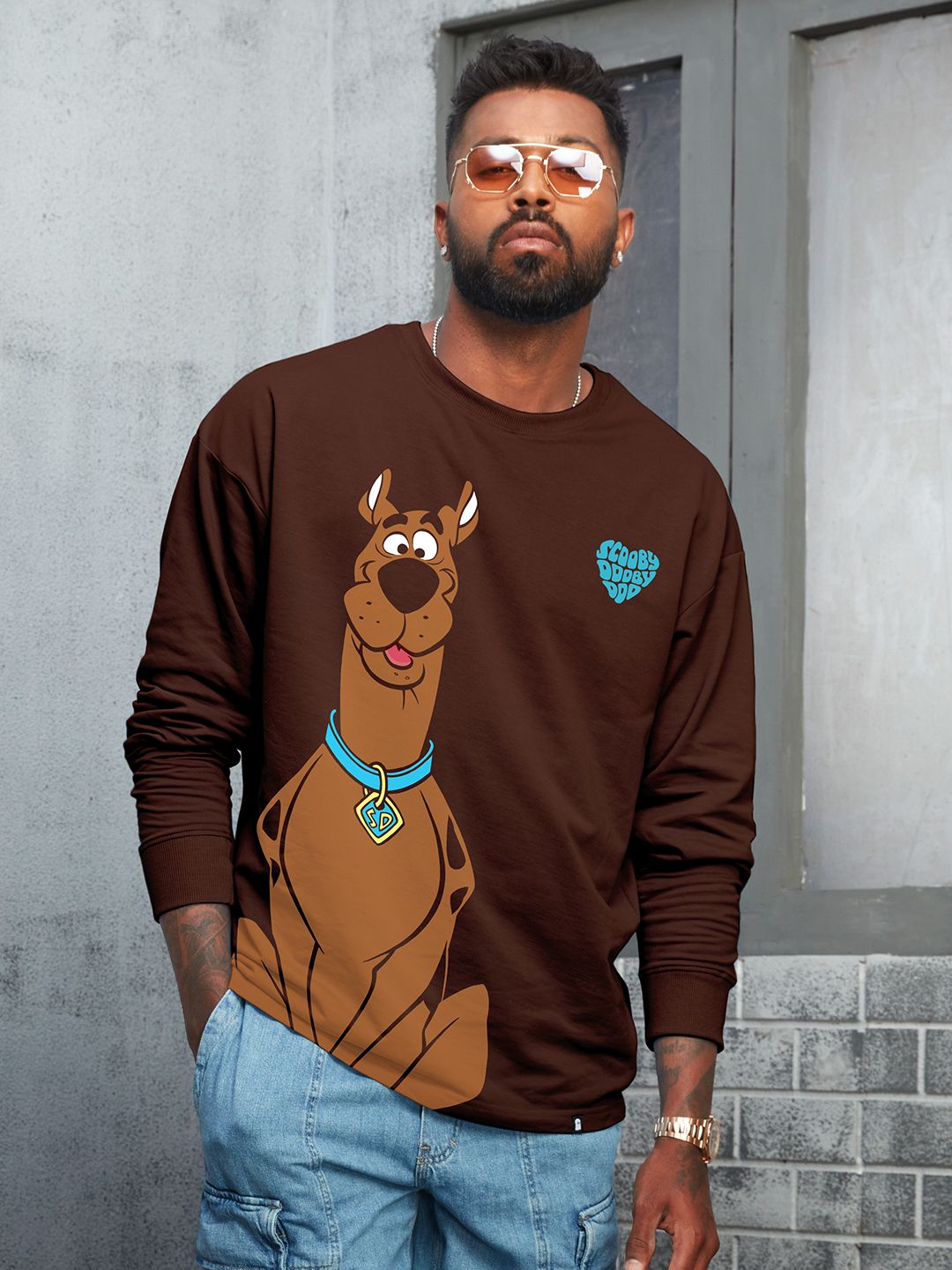 Buy Scooby Doo: Scooby Love Oversized Full Sleeve T-Shirts Online