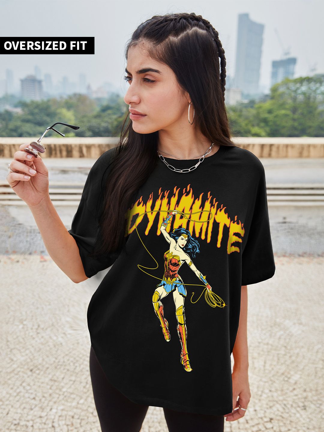 Buy Wonder Woman: Dynamite Women's Oversized T-Shirt online at The ...