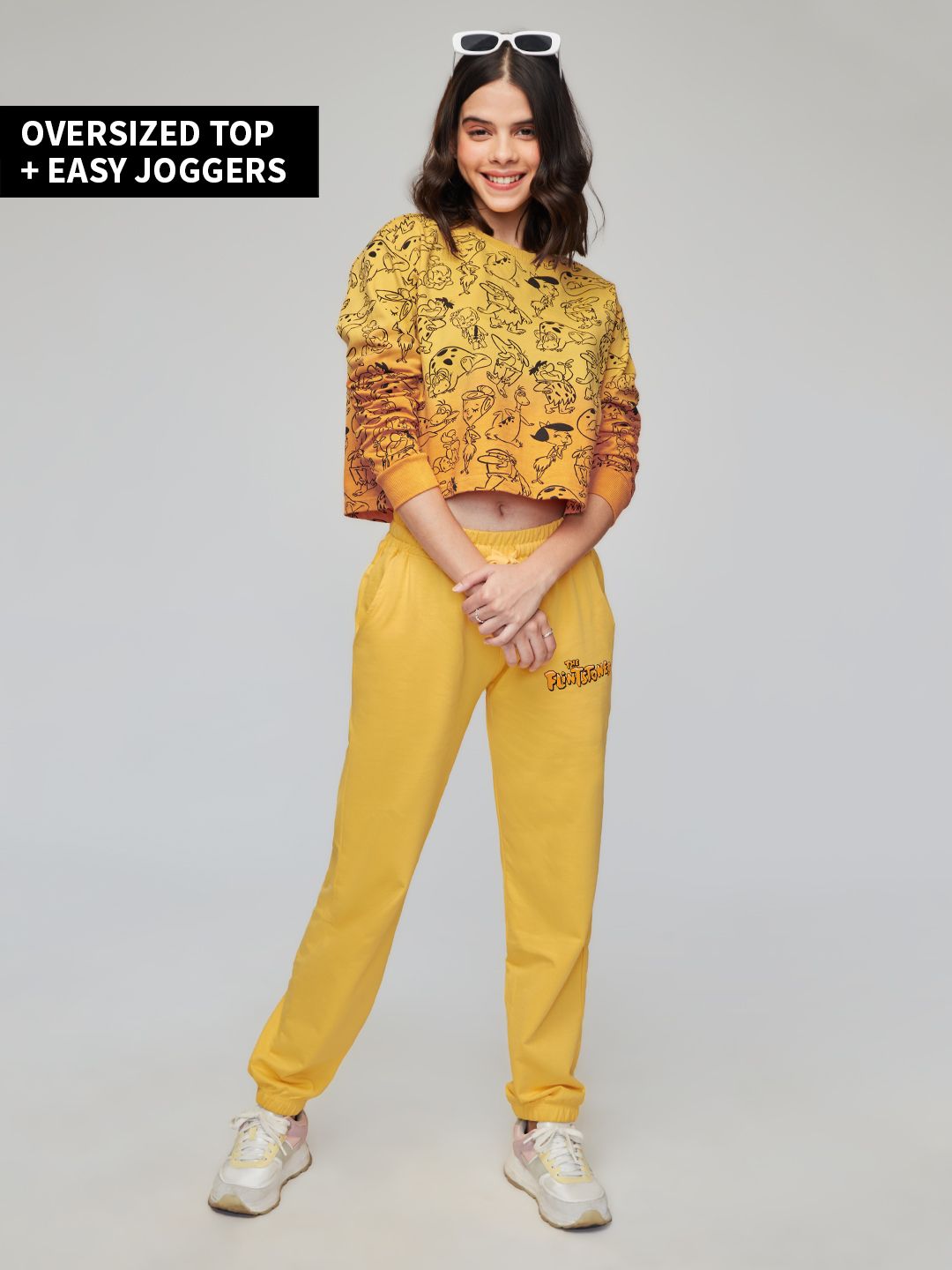 Buy Flintstones: Pattern Women Co-ord Set Online