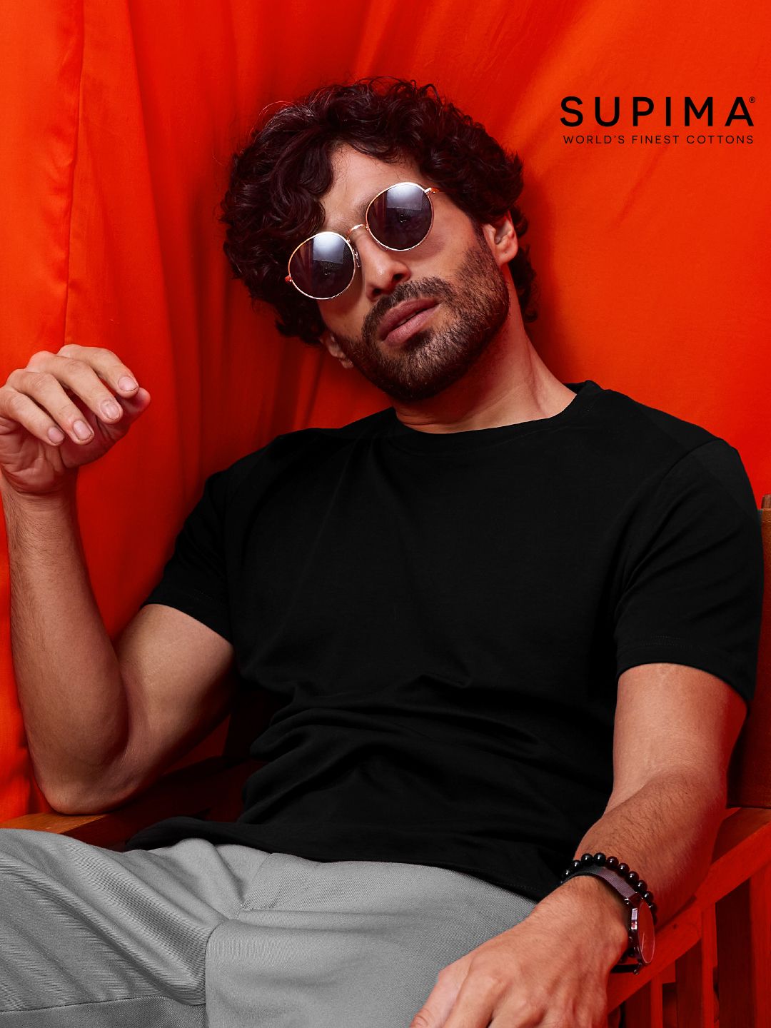 Buy Solids: Black (Supima) T-Shirts Online