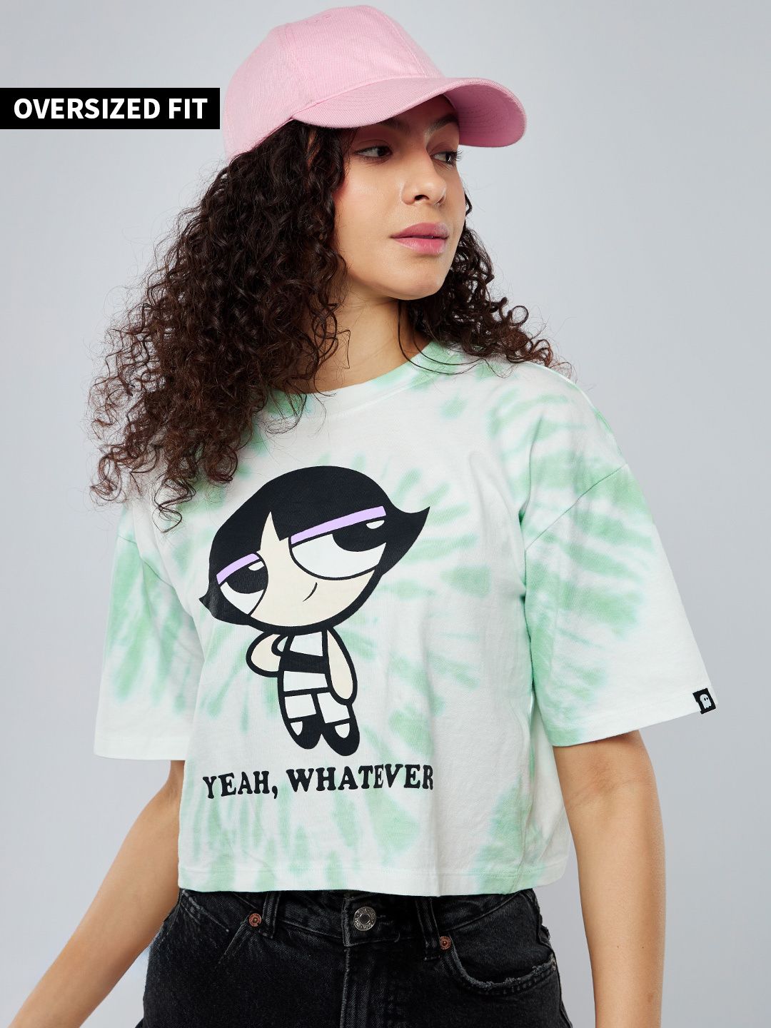 Buy Powerpuff Girls: Buttercup Whatever Women's Oversized Cropped T ...