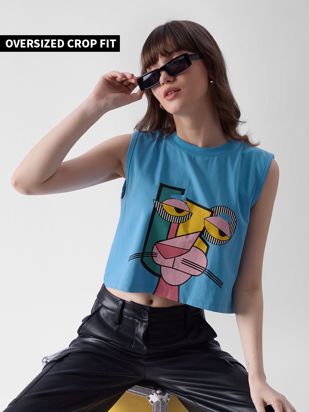 Buy Pink Panther: Psychedelic Pink Women's Cropped Tops online at The ...