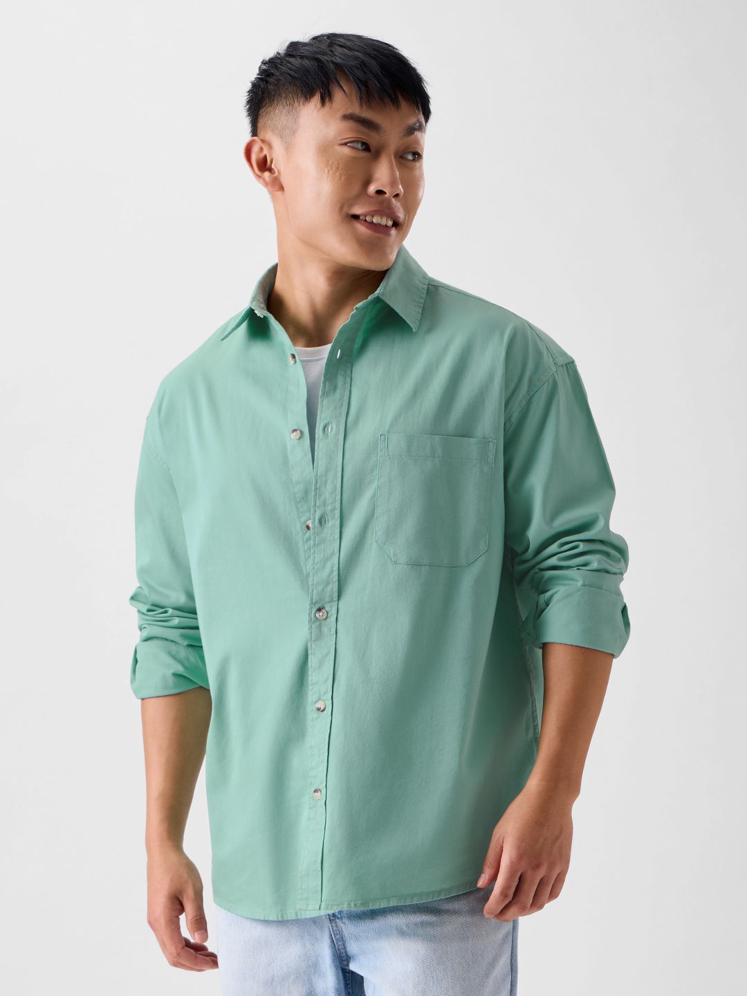Buy Solids: Blue Mist Shirts Online