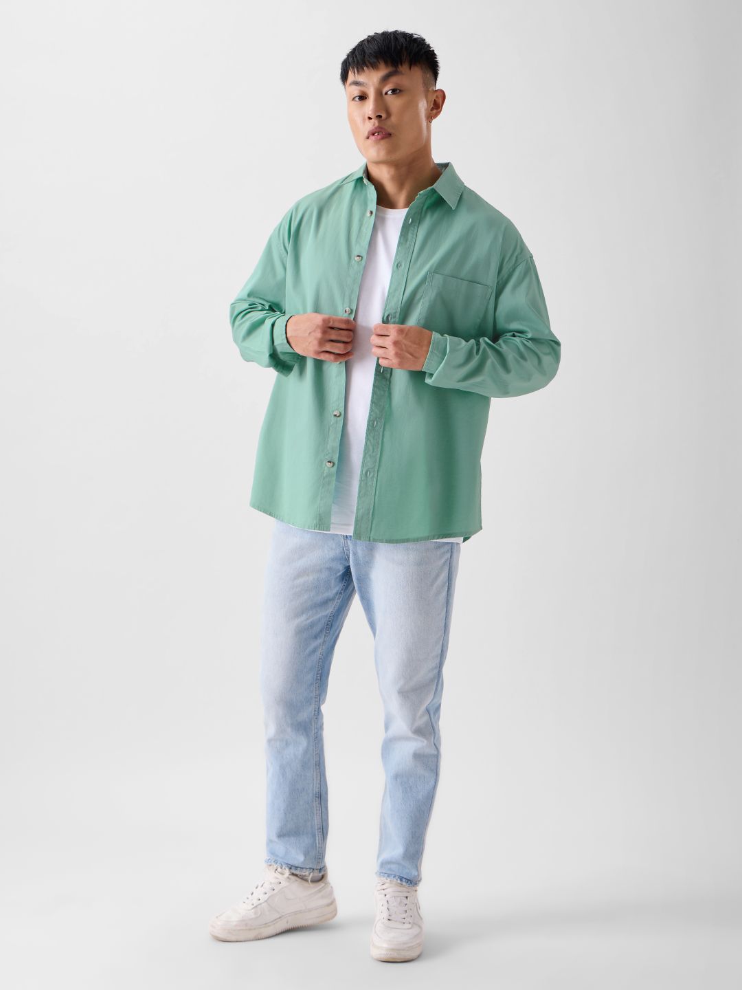 Buy Solids: Blue Mist Shirts Online