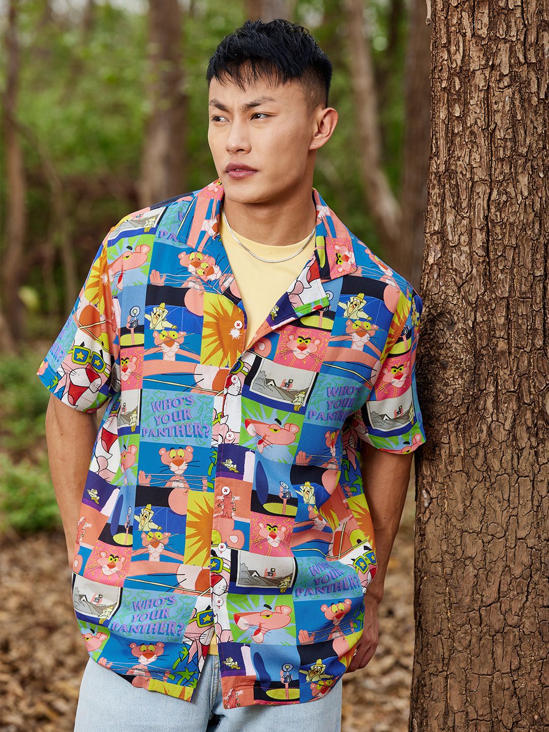 Buy Pink Panther: Pattern Summer Shirts Online