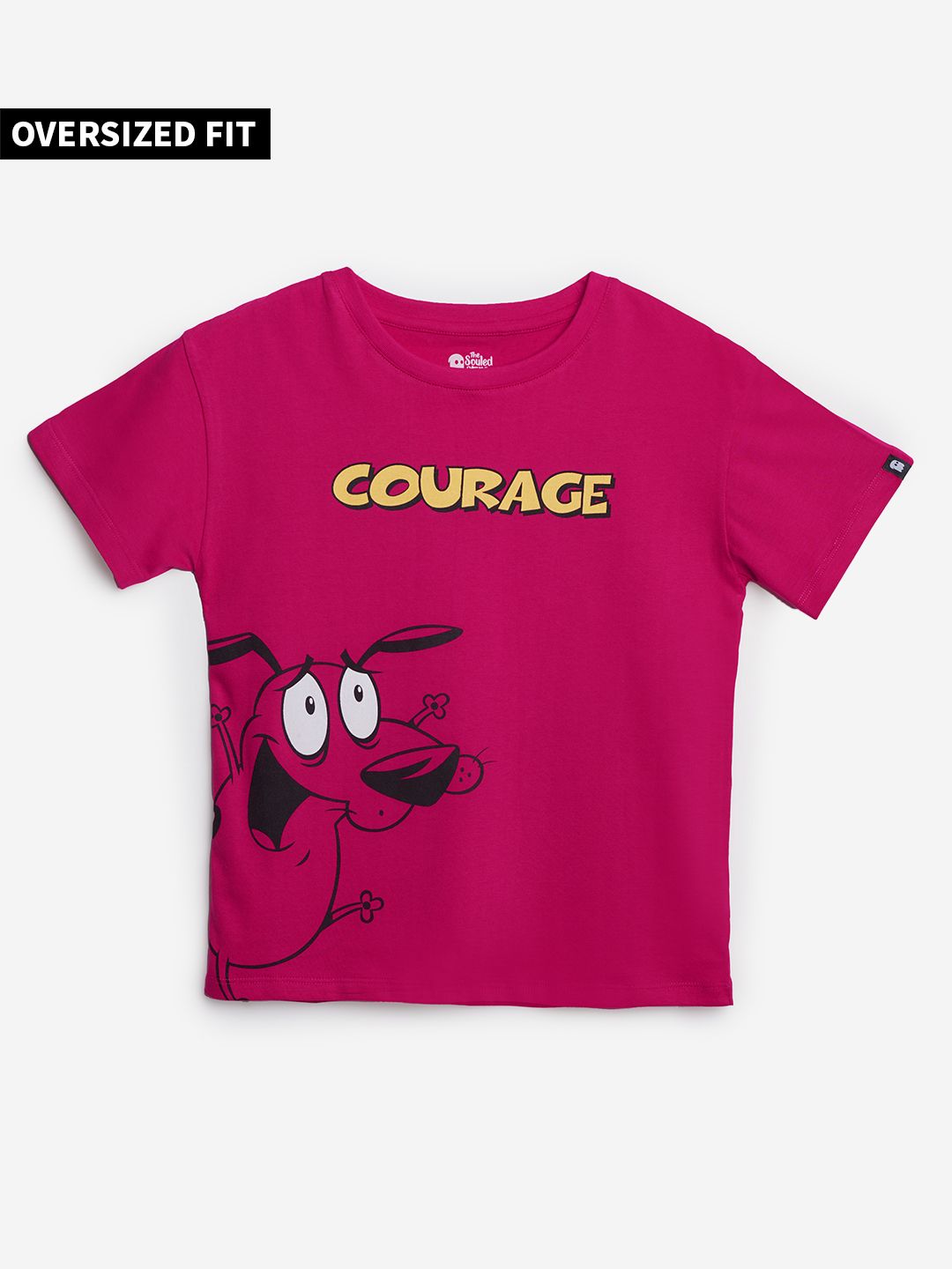 Buy Courage: Happy Face Girls Oversized T-Shirts Online