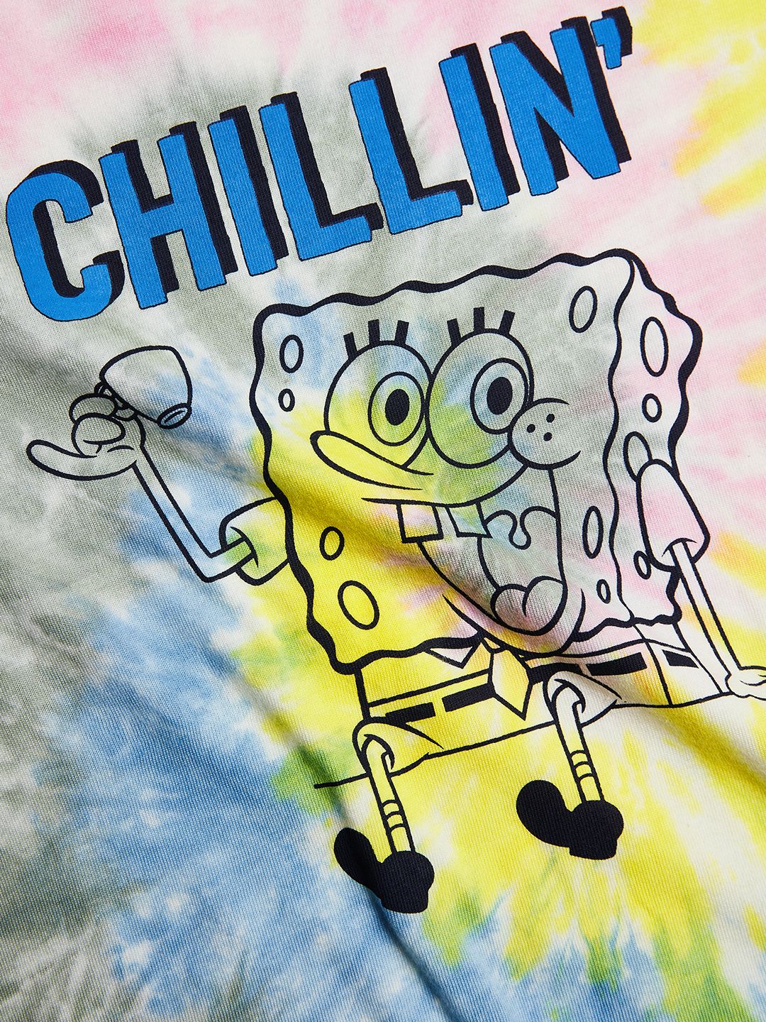 Buy Sponge Bob Chillin (Tie Dye) Boys T-shirt Online