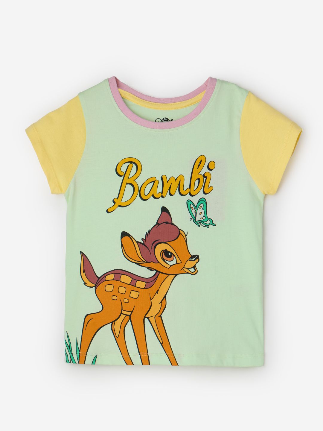 Buy Disney: Curious Bambi Girls Cotton T-Shirts online at The Souled Store.