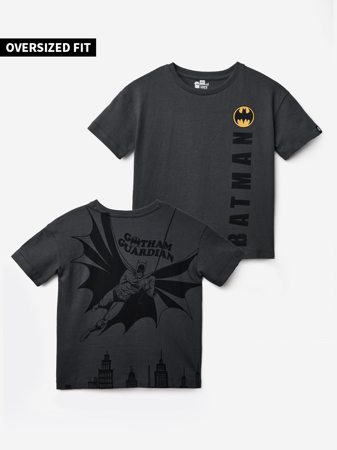 Buy Batman: Blown Up Back Boys Oversized T-shirts Online
