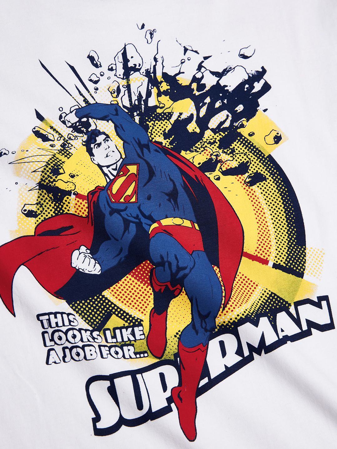 Buy Superman: The Hero With A Job Boys Oversized T-Shirts Online