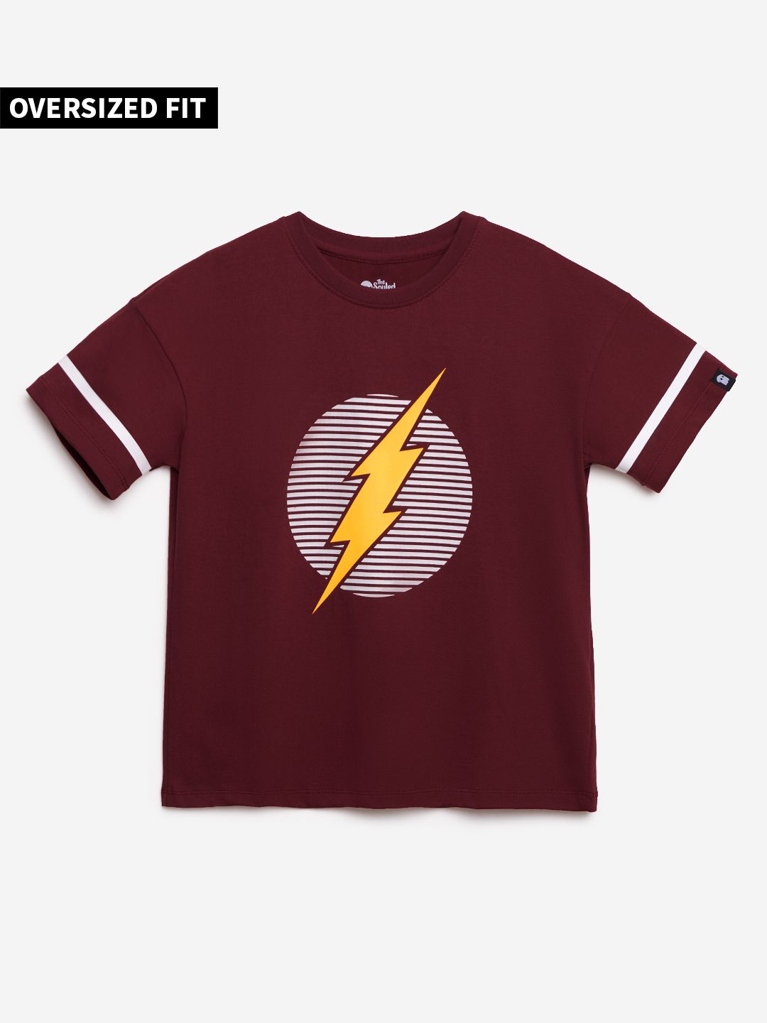Buy DC: Flash Logo Boys Oversized T-Shirts Online