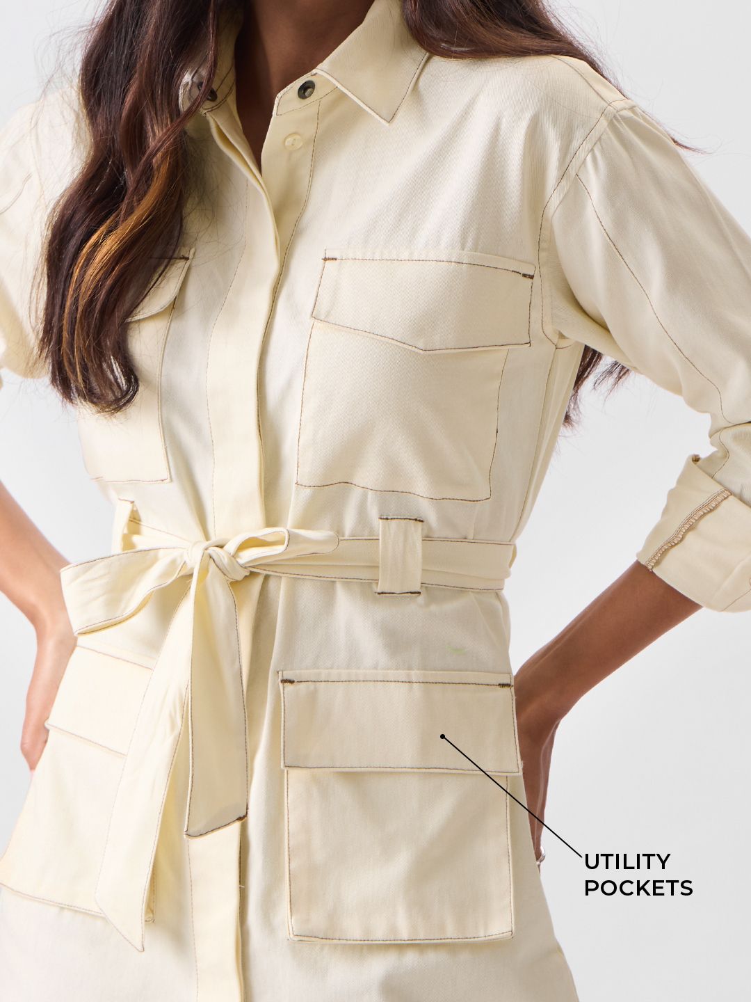 Buy Solids: Off White Women Dress Online