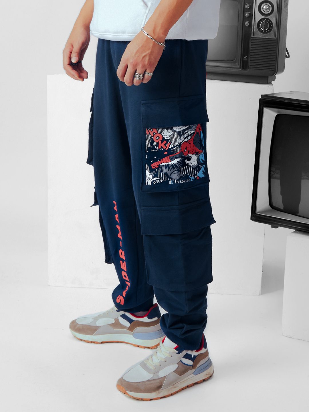 Buy Spider-Man: Comics (Utility) Men Cargo Joggers Online