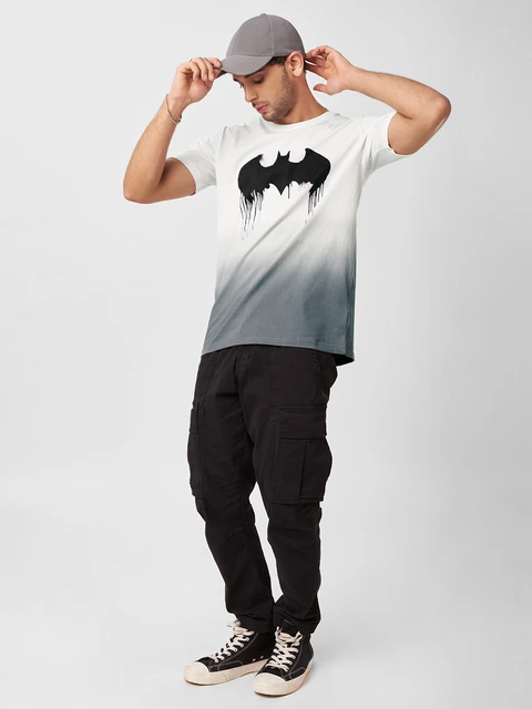 Buy Batman: Logo (Drip) Half Sleeve T-Shirts Online