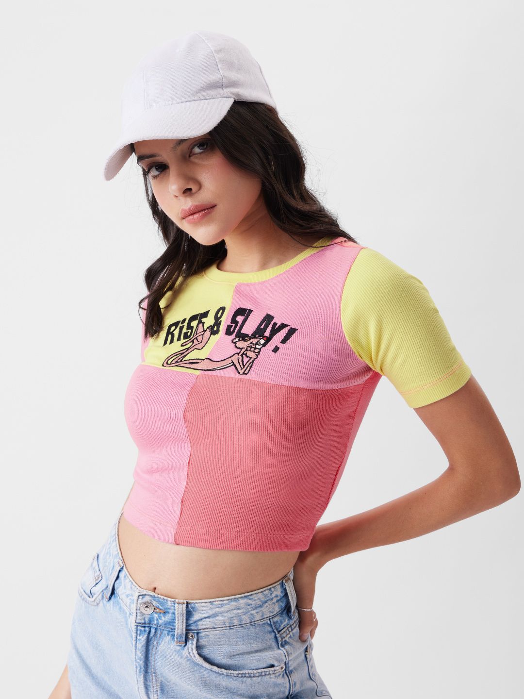 Buy Pink Panther: Slay Women's Cropped Tops online at The Souled Store