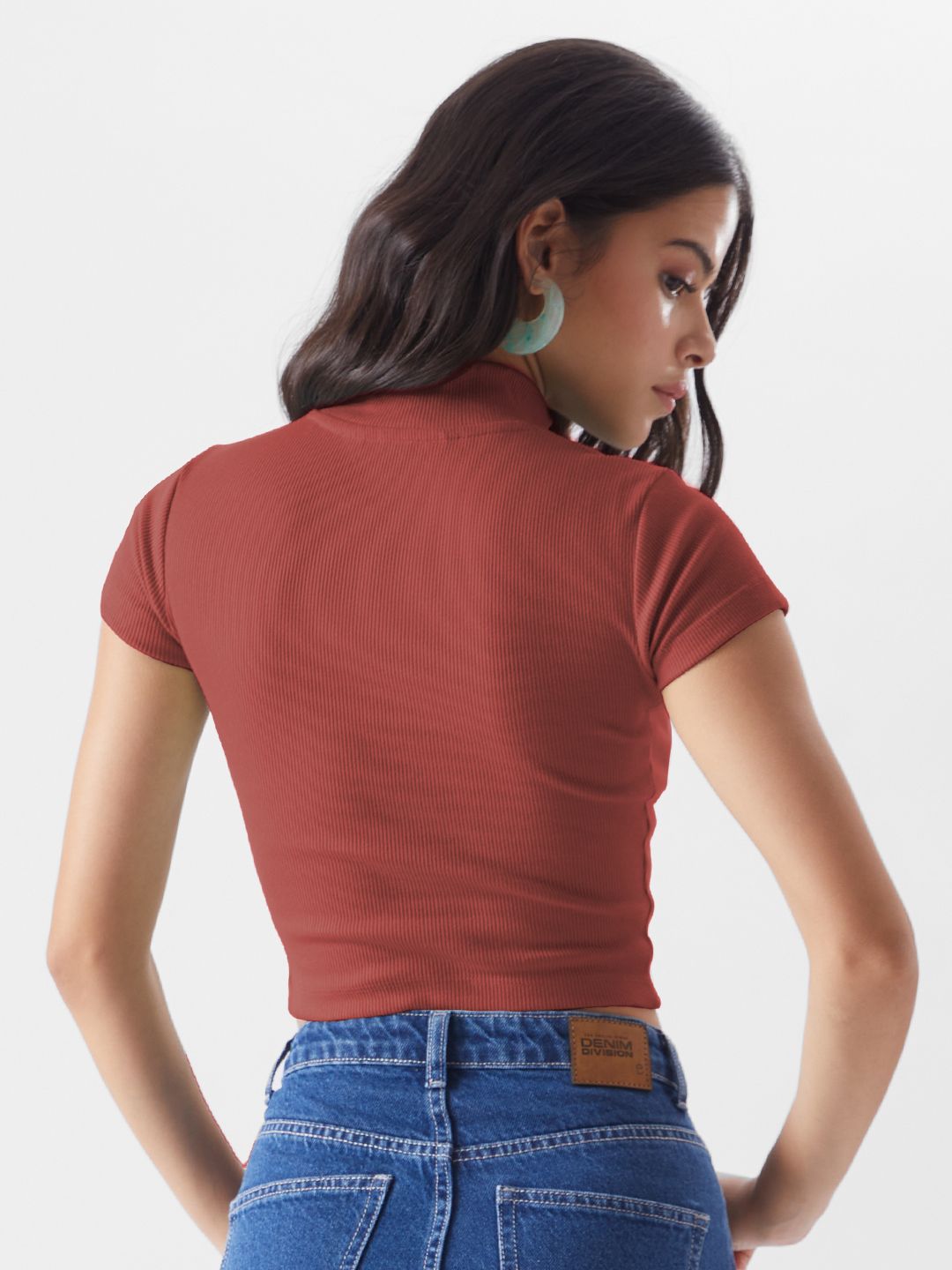 Buy Solids: Rusty Red Women's Cropped Tops online at The Souled Store