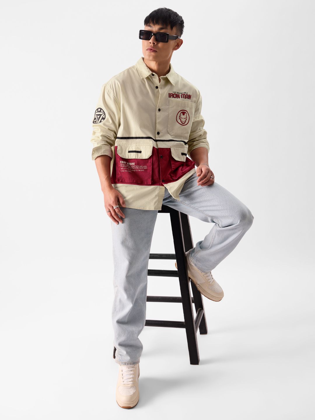 Buy Iron Man: Logo Men Utility Shirt Online