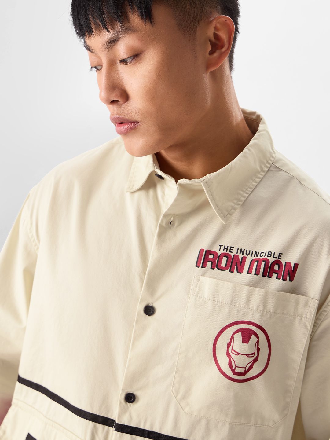 Buy Iron Man: Logo Men Utility Shirt Online