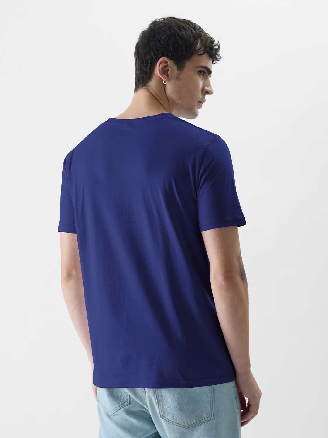 Buy Solids: MI Blue T-Shirts Online