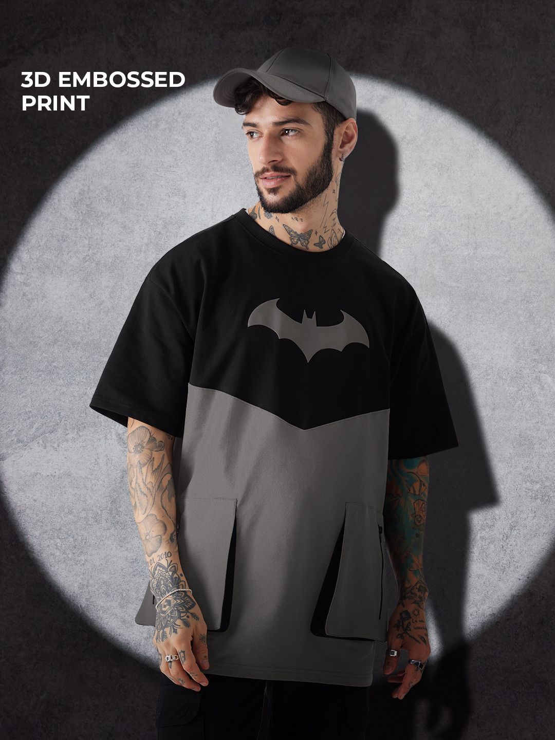 Buy Batman: HD Logo Oversized T-Shirts Online