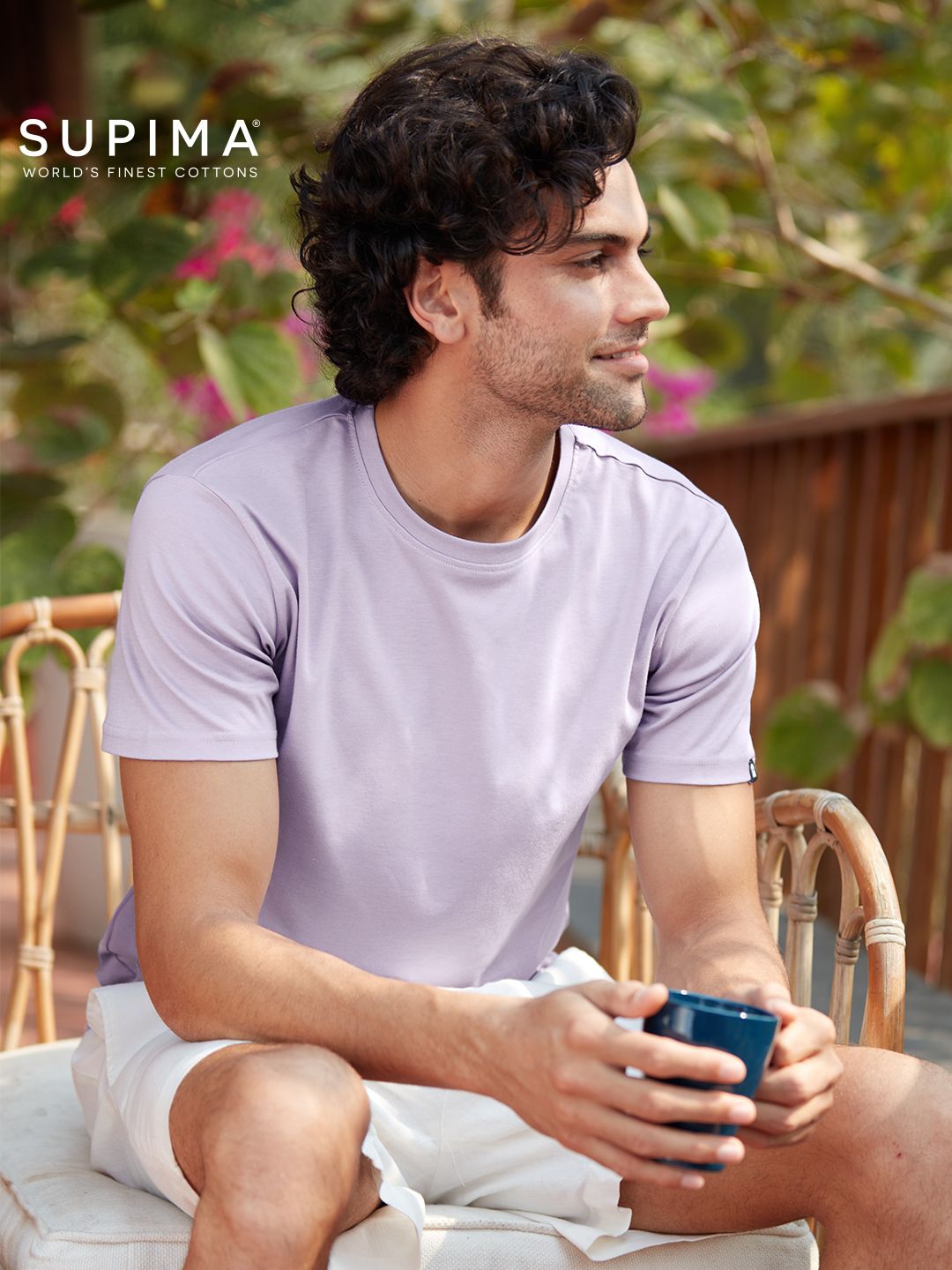 Buy Supima Light Lavender Supima T-shirts Online