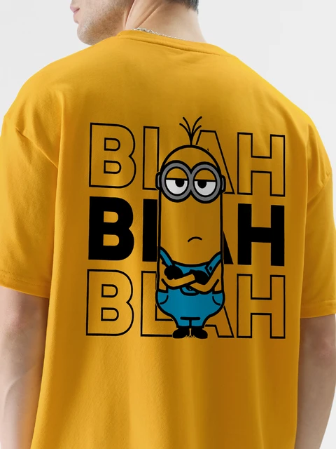 Buy Minions: Blah Blah Blah Oversized T-Shirts Online
