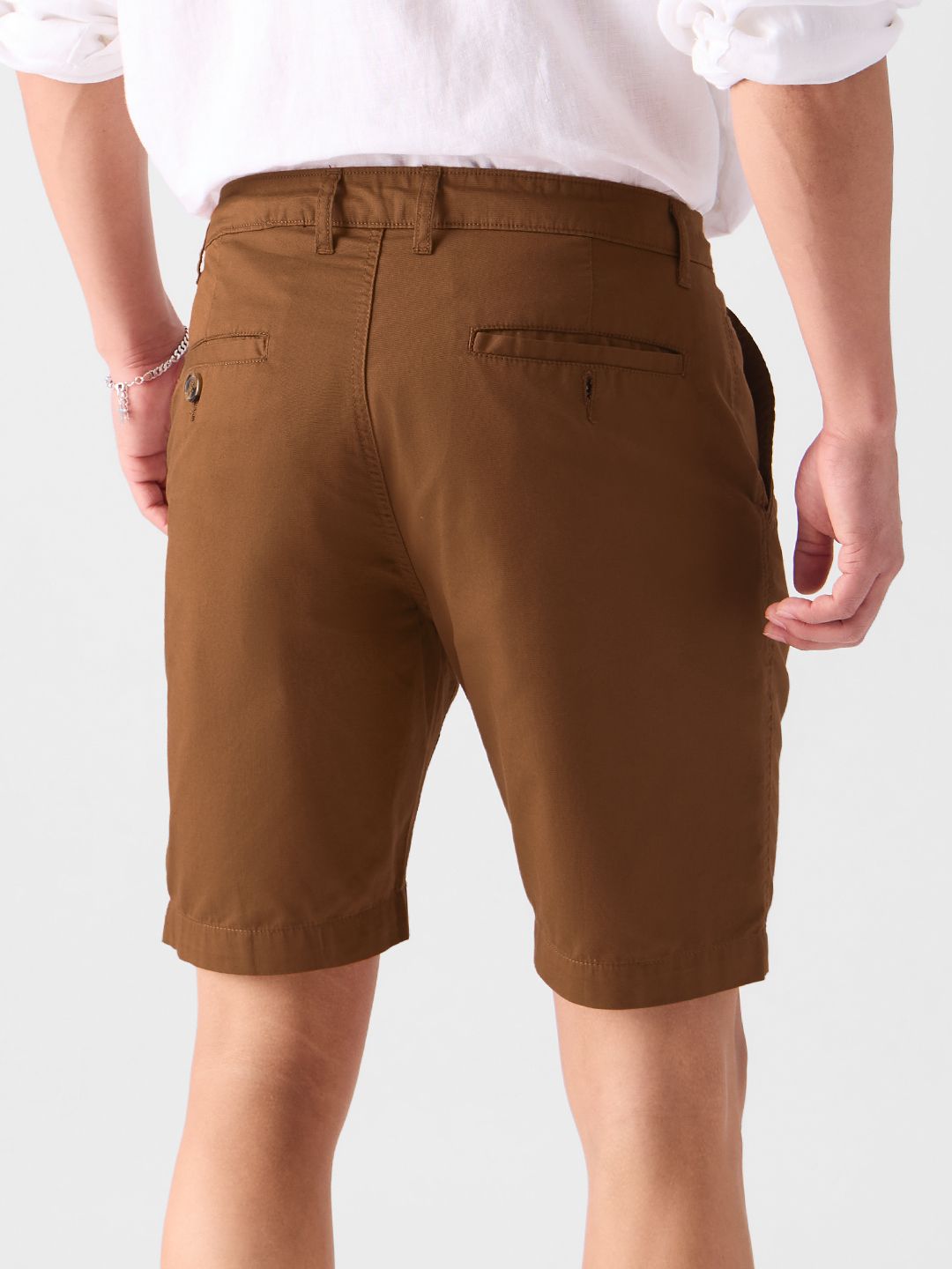 Buy Solids: Rust Men Woven Shorts Online